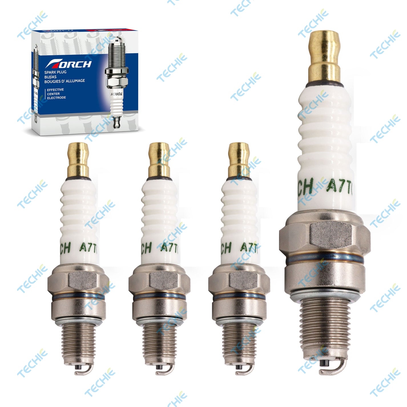 TORCH A7TC Spark Plug Replace for NGK 4549/CR7HSA 4629/C7HSA, for CHAM – techieautoparts