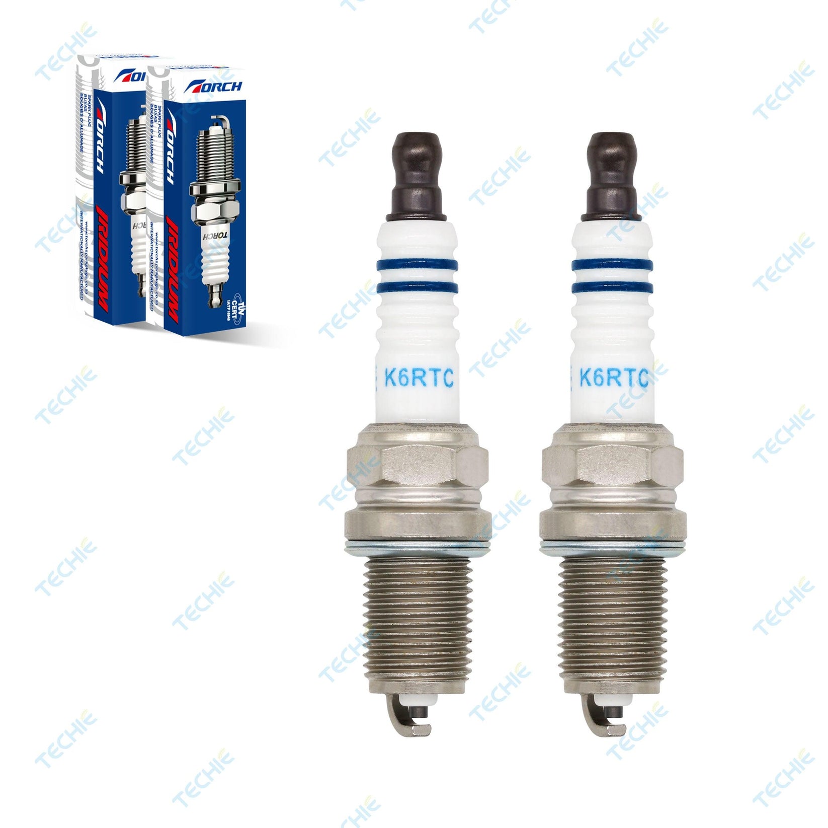 TORCH K6RTC Spark Plug Replace for Champion RC12YC, NGK BKR6ES, Kohler ...