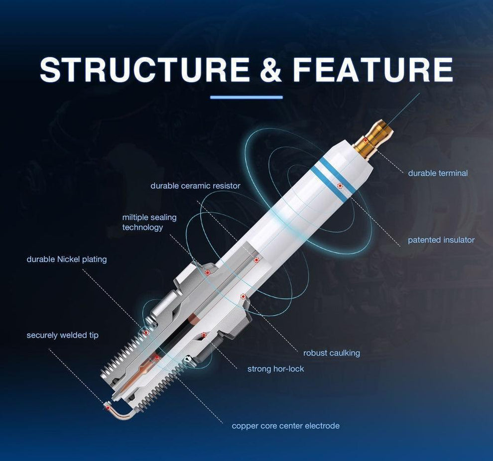 TORCH A7TC Spark Plug Replace for NGK 4549/CR7HSA 4629/C7HSA, for CHAM ...