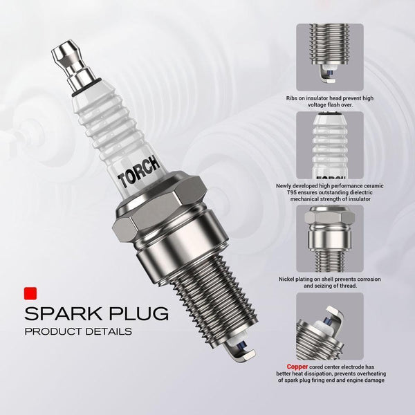 TORCH A7TC Spark Plug Replace for NGK 4549/CR7HSA 4629/C7HSA, for CHAM ...